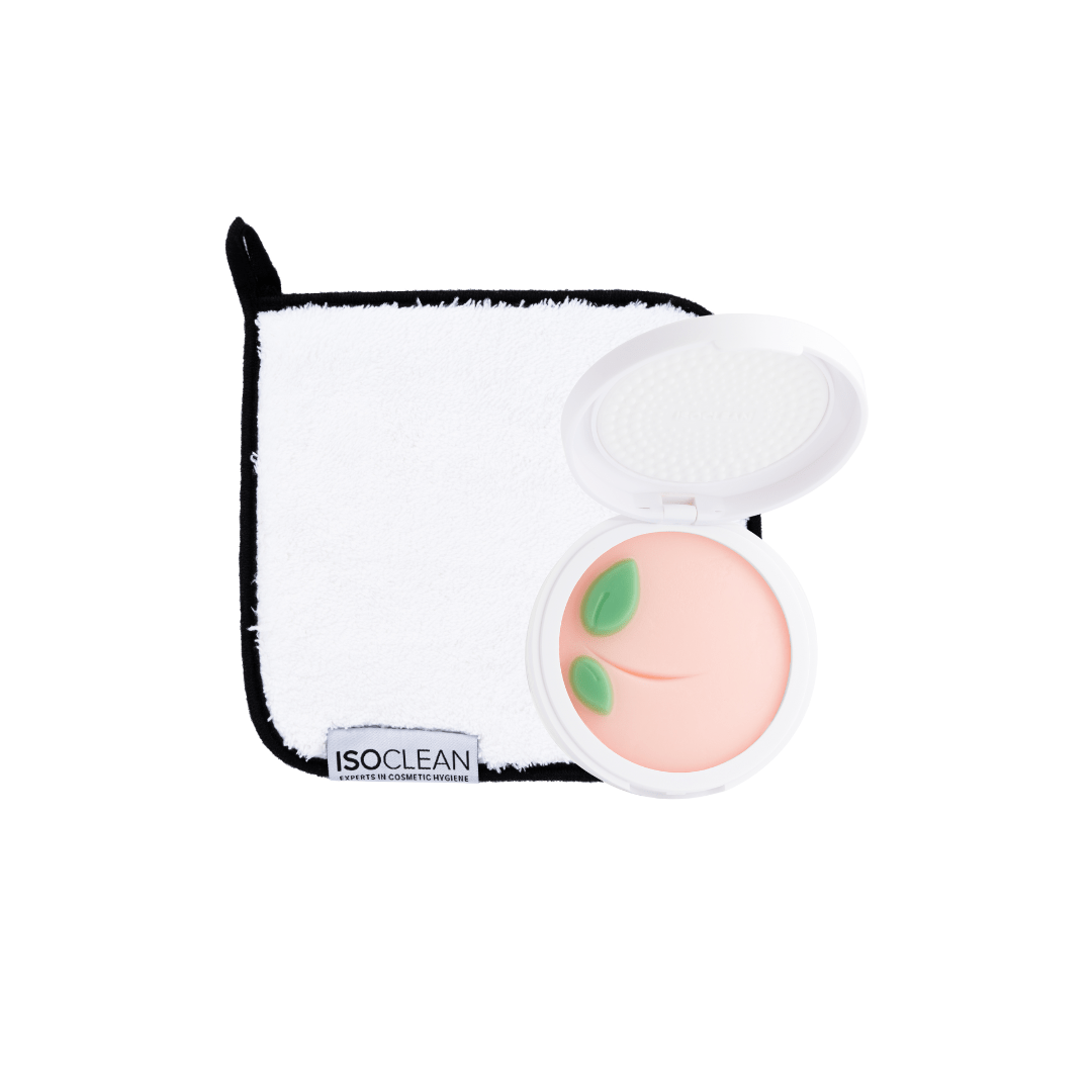 ISOCLEAN'S Scented makeup brush soap + mini microfibre towel Bundle